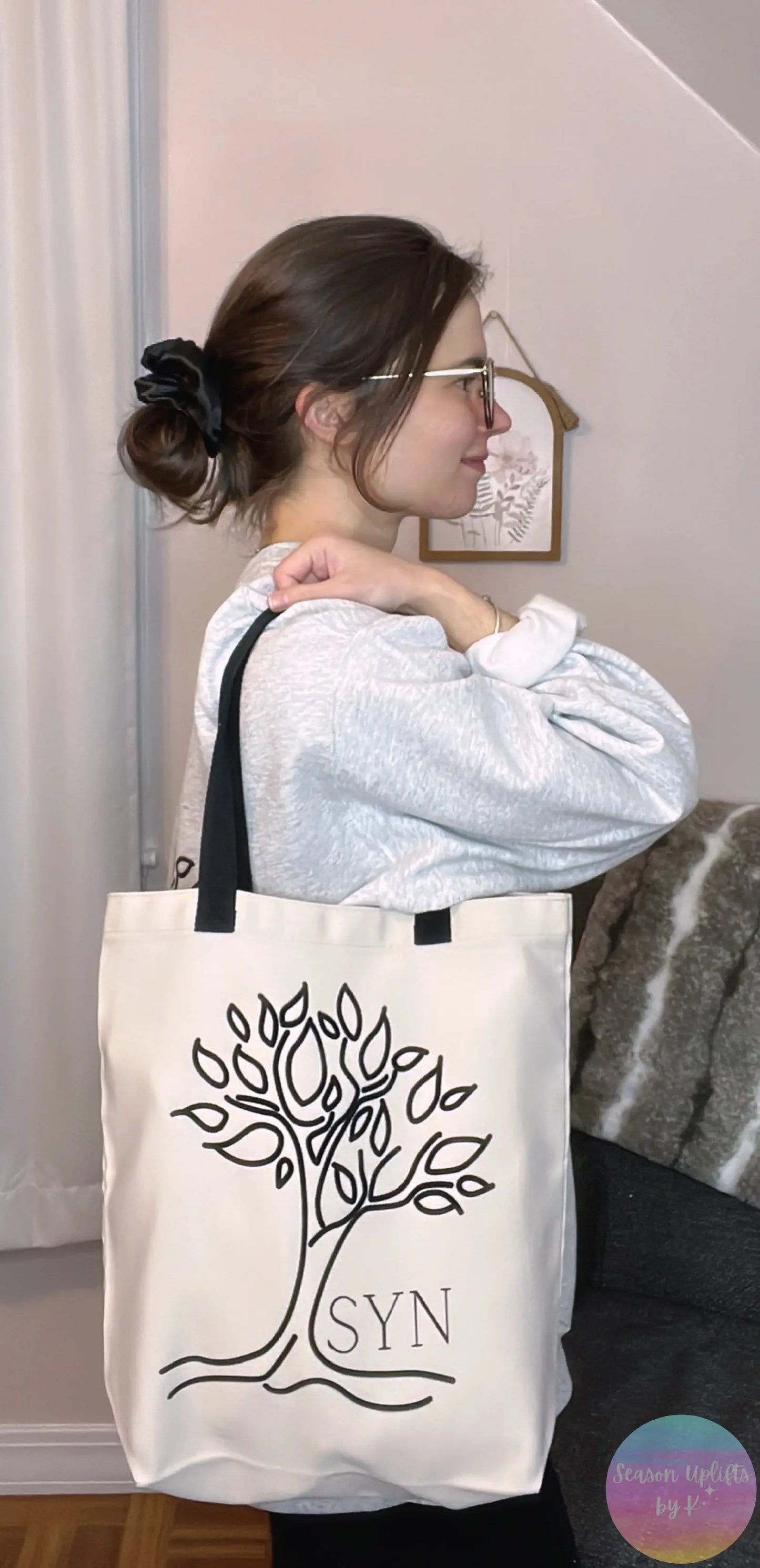 SYN Custom Merch Tote Bags – Season Uplifts by K